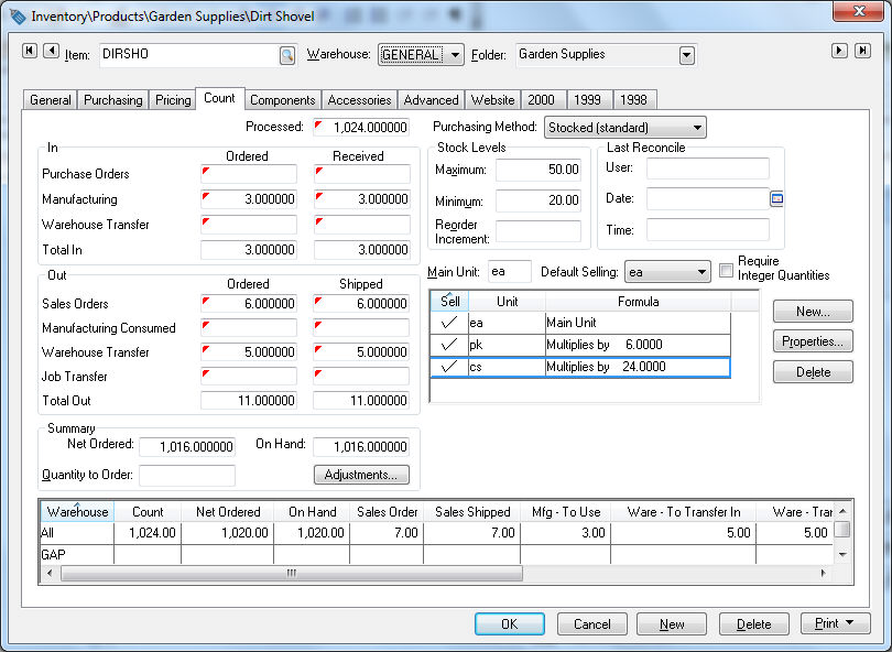 Managing Inventory within a Warehouse