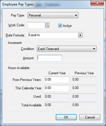 Setting Employee Defaults