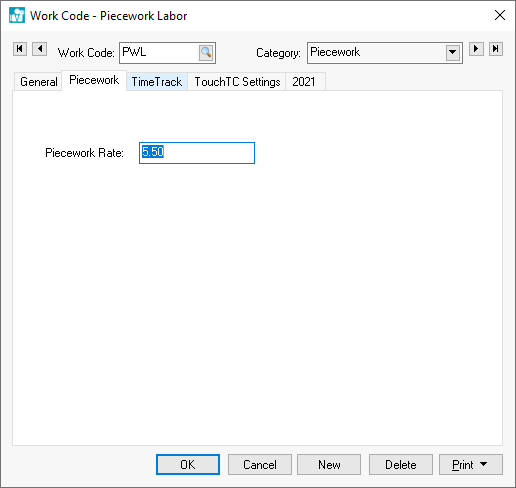 Variable Piecework Pay by Job