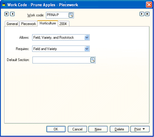 Creating Work Codes and Bin Codes