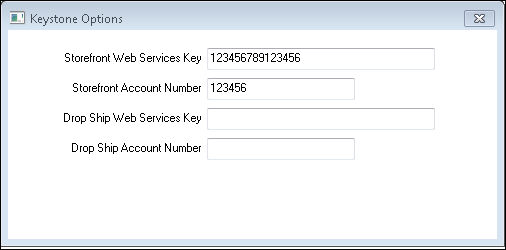 Keystone Interface Setup