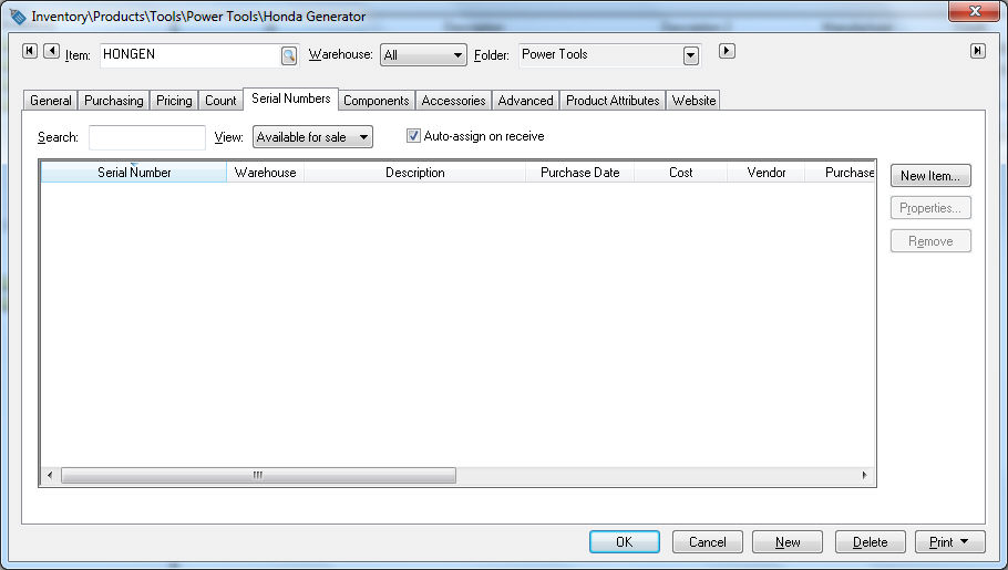 Creating A Serial Number